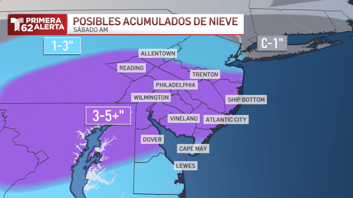 Philadelphia: Volverá a nevar en Filadelfia para el sábado – Telemundo 62