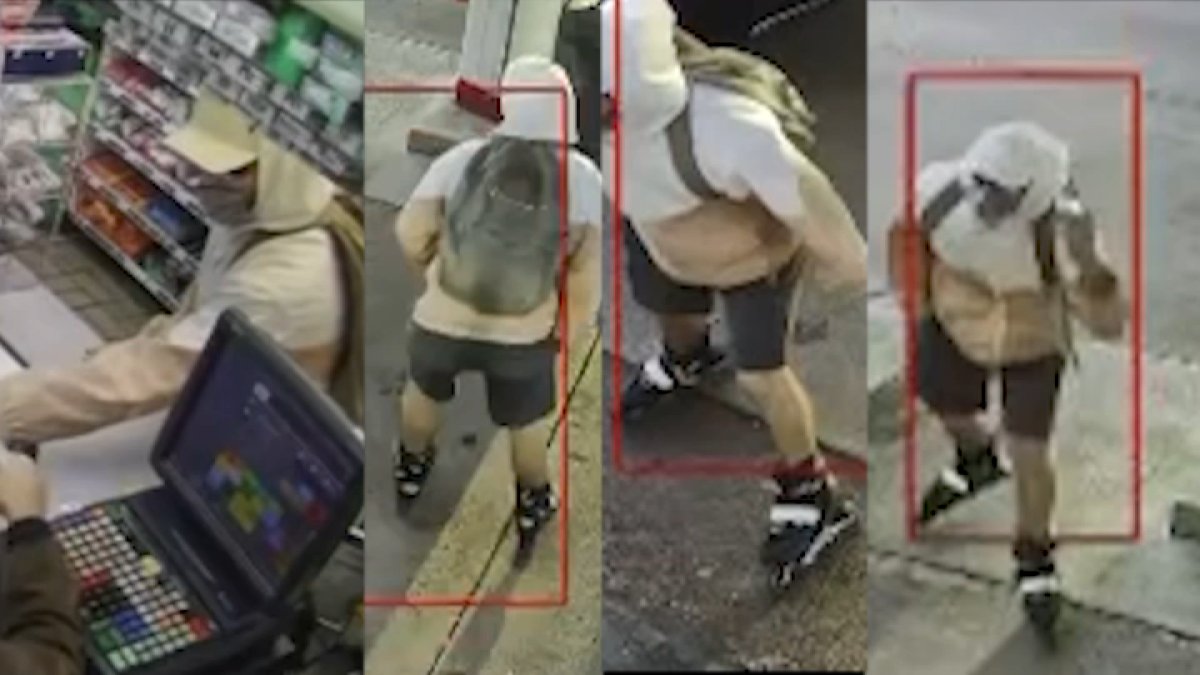 Presunto ladrón escapa en patines de gasolinera en Abington – Telemundo 62